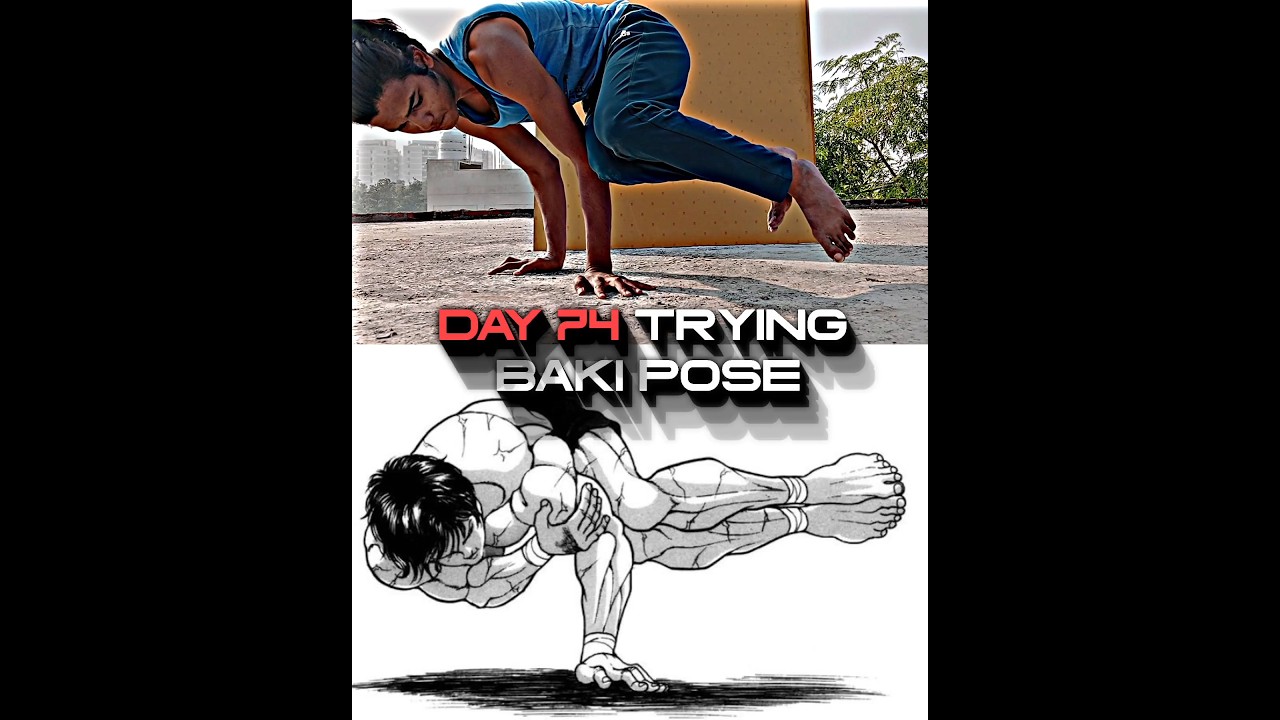 Day 74 Trying baki pose #baki #anime - YouTube