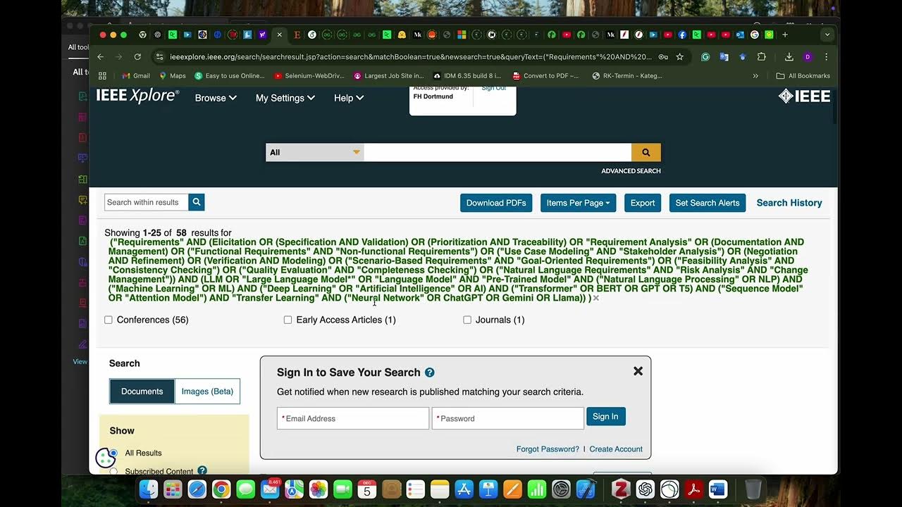 How to do a systematic literature search using one search string ...