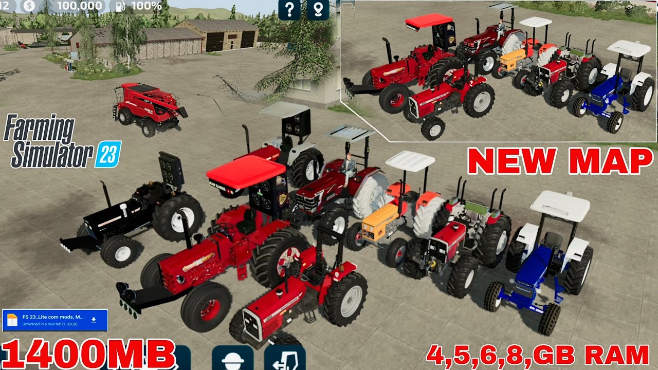 FS 23 New Map Mod Apk 😜 || FS 23 Indian Tractor Mod Apk Download | FS ...