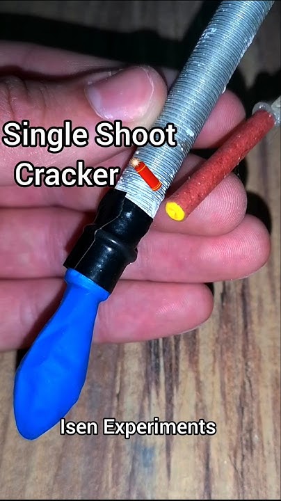 DIY Cracker Single Shoot #experiment #firecrackers #fireworks #crackers #lifehack - YouTube