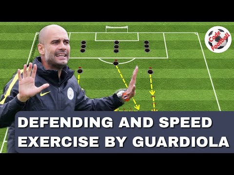 Defending and speed exercise by Pep Guardiola! - YouTube