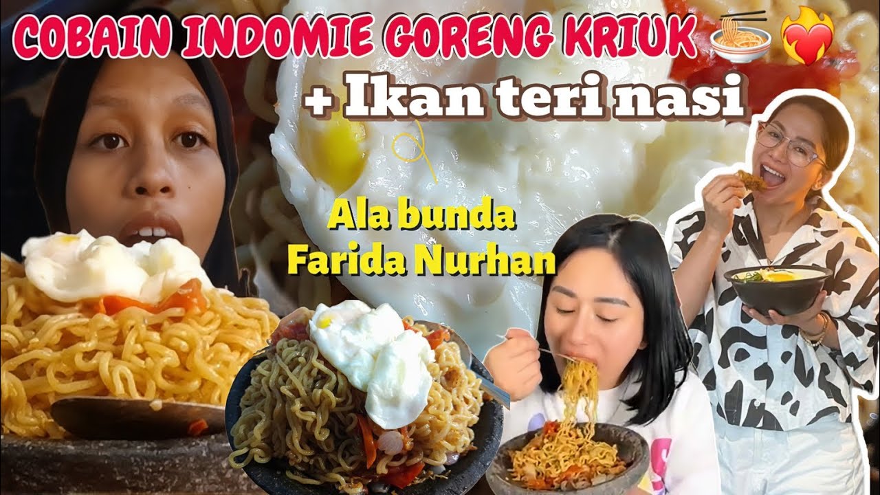AWUR AWUR | Cobain resep Omay, Mukbang secobek Mie indomie + Ikan teri ...