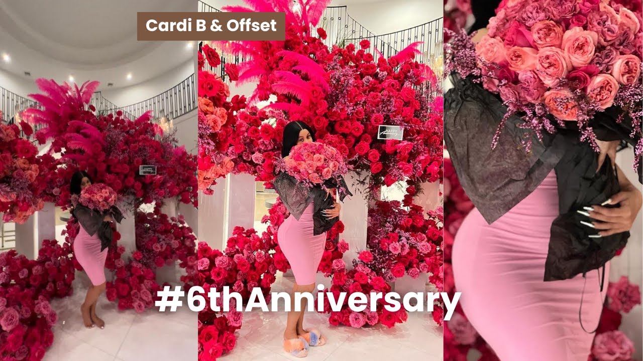 Cardi B and Offset Epic 6th Wedding Anniversary Celebration - YouTube