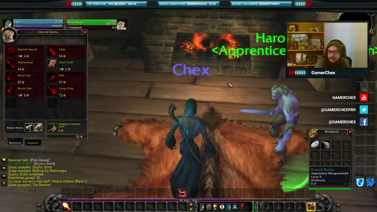 Anathema Elysium World of Warcraft leveling 1-60 Undead Mage part 1 ...