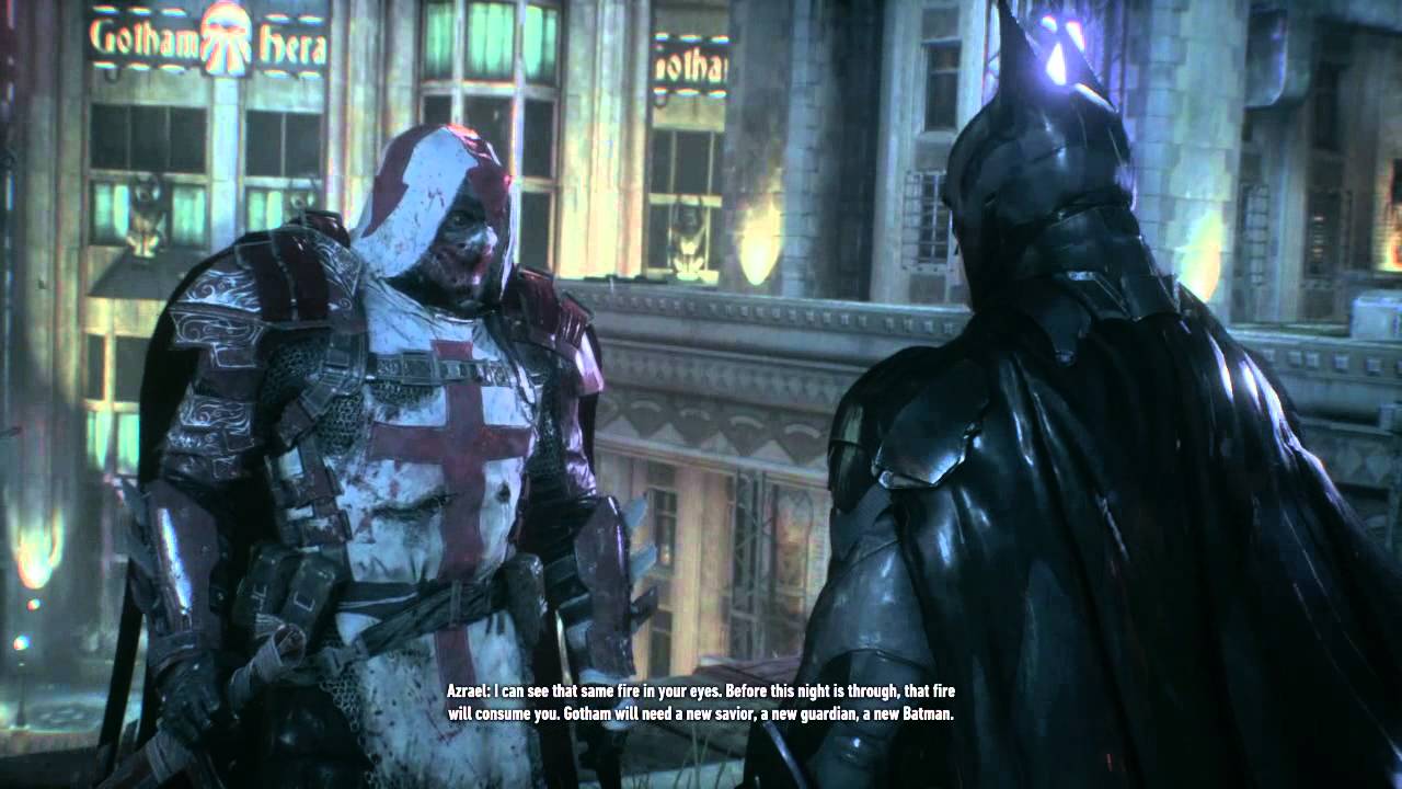 Batman Arkham Knight Azrael First Encounter - YouTube