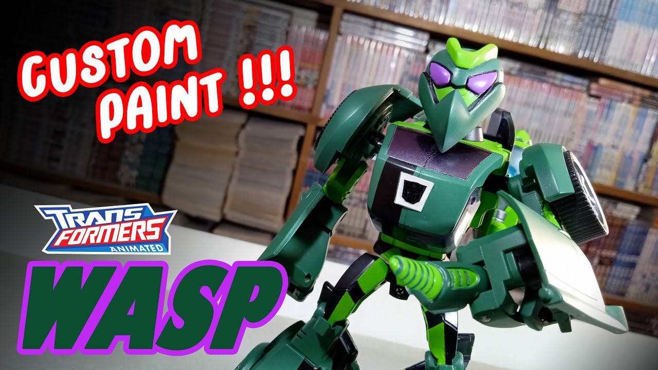 "Let's Paint /ทำสี" Transformers Animated "WASP" น้องต่อเขียวตัวเดียวใน ...