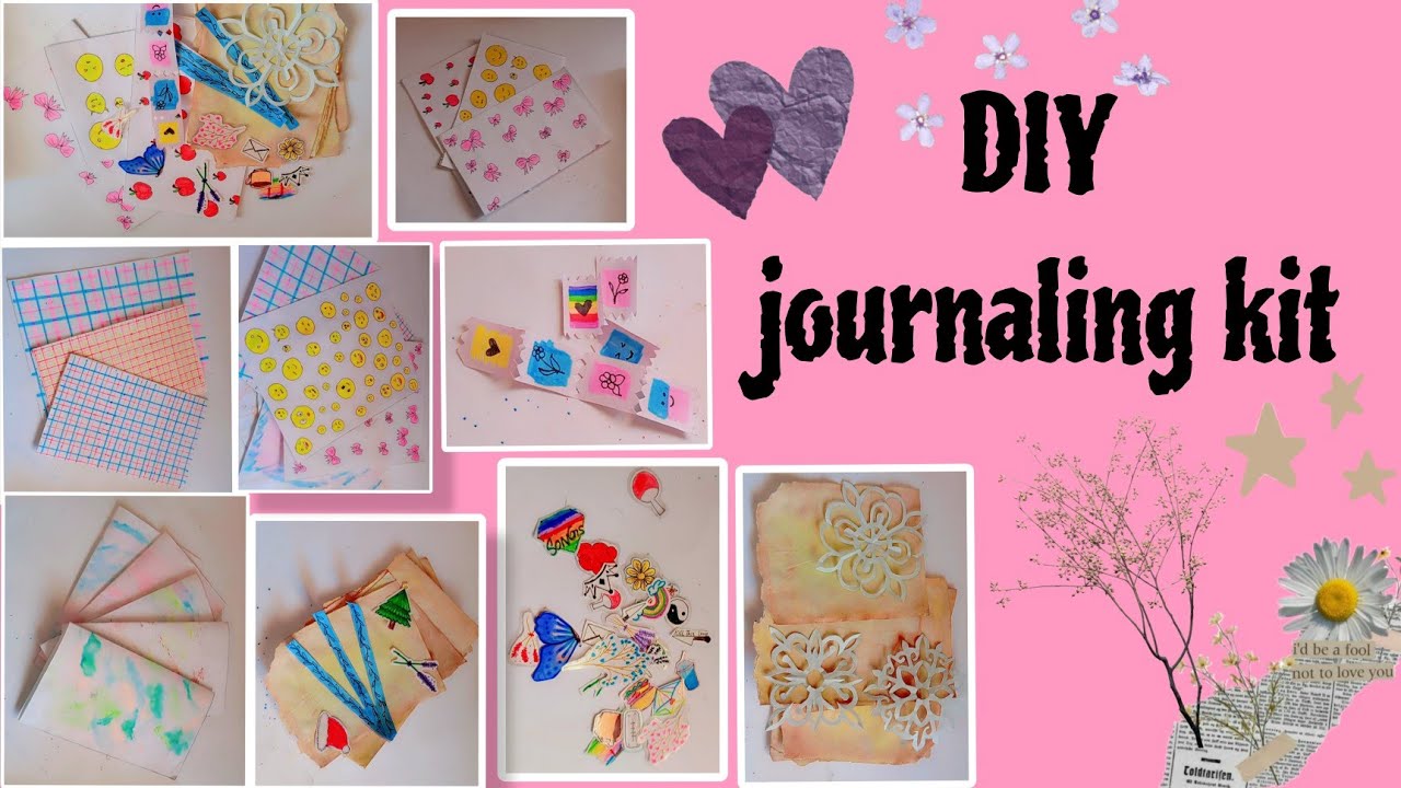 How to make an easy homemade journaling kit - YouTube