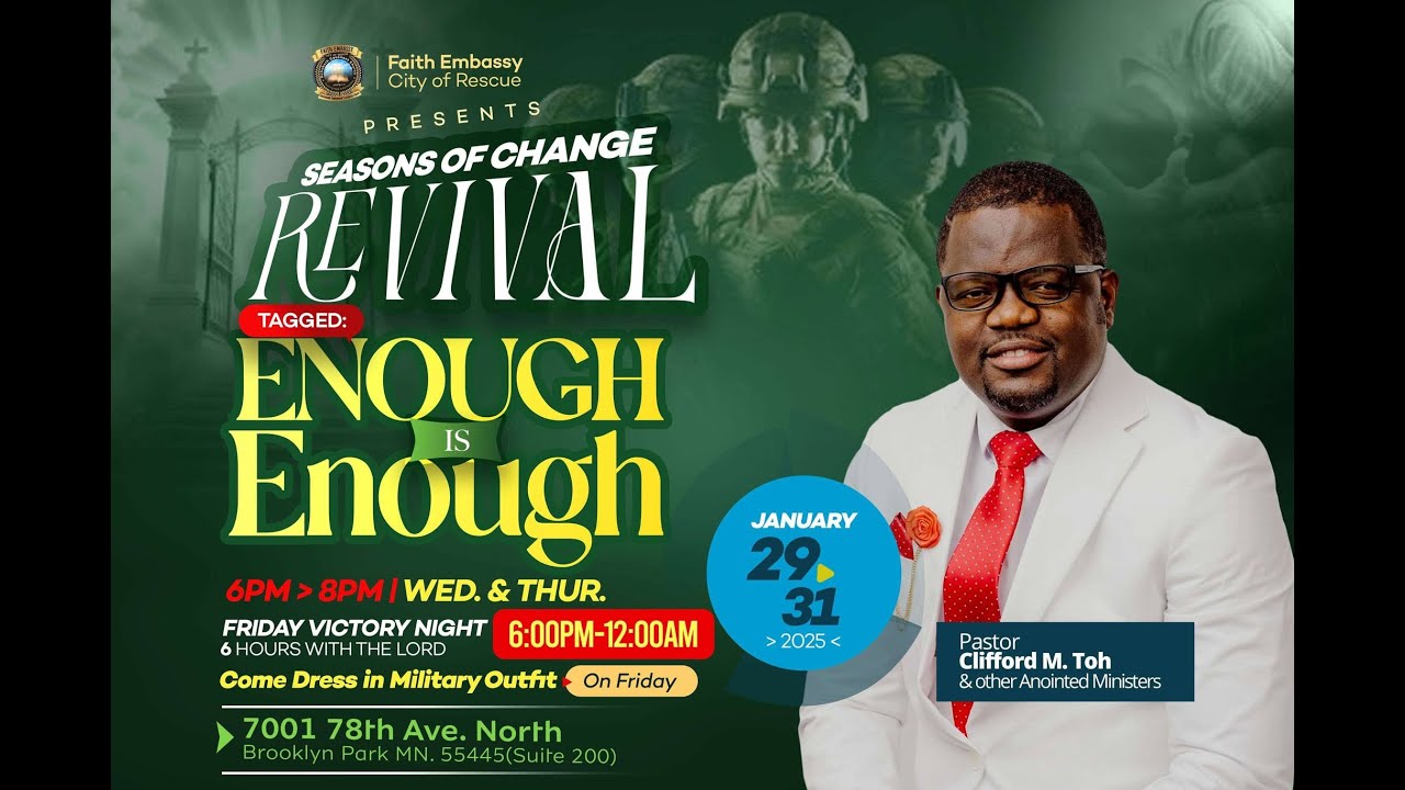 6 HOURS PRAYER | ENOUGH IS ENOUGH REVIVAL | 30 Days Prayer & Fasting ...