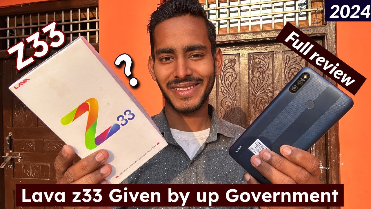 Lava z33 smartphone review // up Government free smartphone में क्या ...
