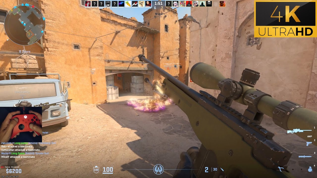 I play CS2 with a Xbox Controller | AWP Gameplay | Learning to play - YouTube