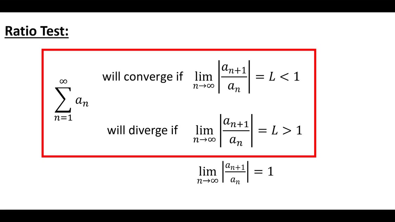 Ratio Test Introduction YouTube Ratio Test Introduction YouTube