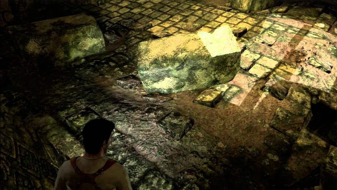 Uncharted 1 - Chapter 2 rock/chasm skip - YouTube