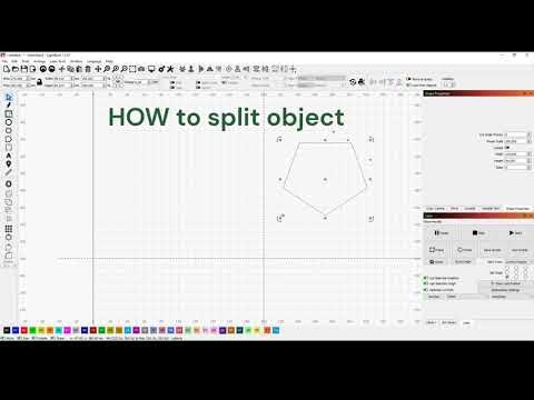Lightburn how to split object - YouTube