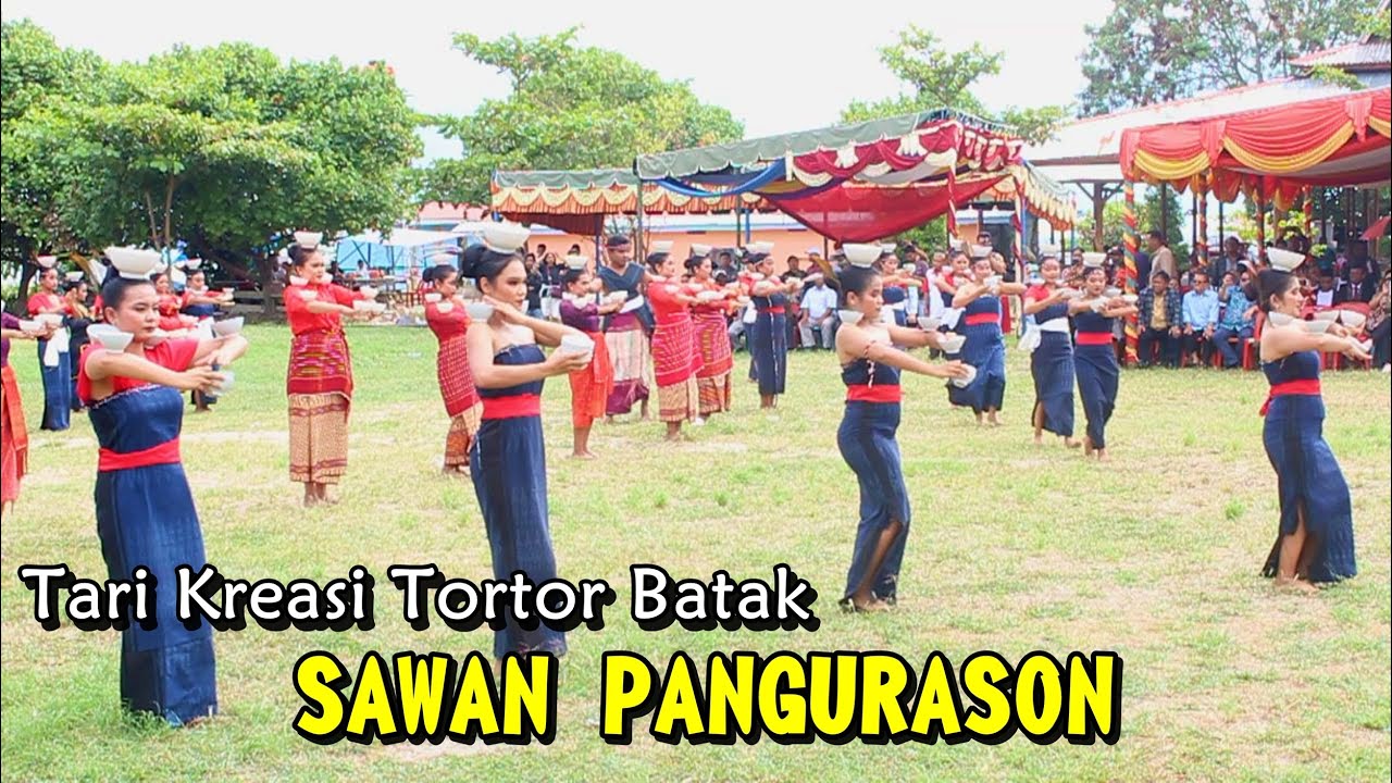 Tari Kreasi Tradisional Tortor Batak "SAWAN PANGURASON" Samosir Island ...
