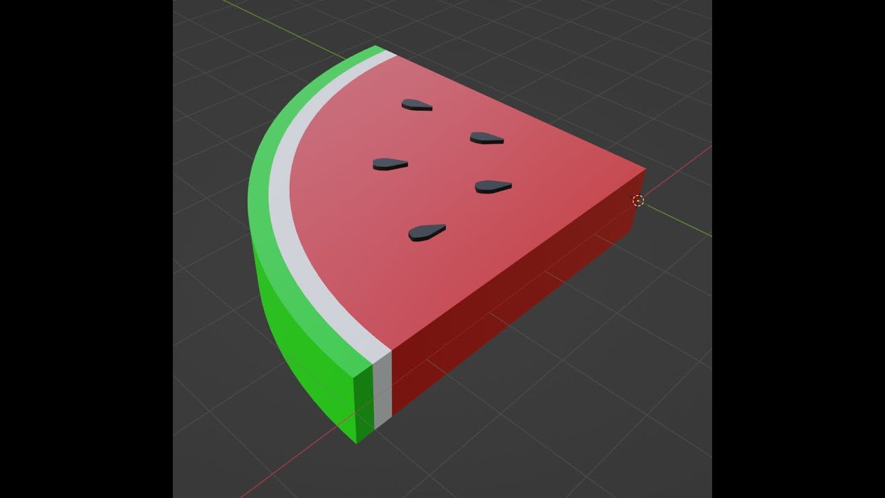 3D Printing Watermelon Slices Part 2: White Middle Rind Copy 3 | Live ...