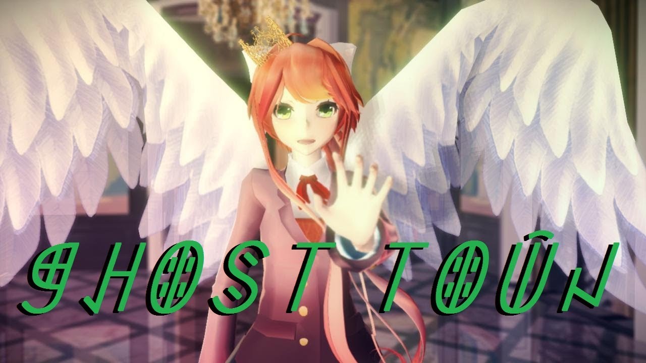 MMD || MEME Ghost Town || DDLC || (Monika) - YouTube