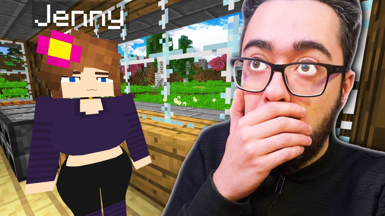 JENNY MOD viene a VIVIR a mi CASA en MINECRAFT 🥰 - YouTube