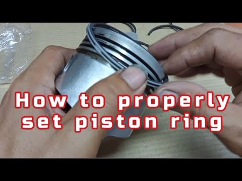 How to Properly set Piston Ring - YouTube