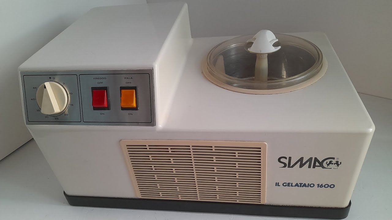 Simac Il Gelataio 1600 - Macchina per Gelato Vintage 1988 Italy - YouTube