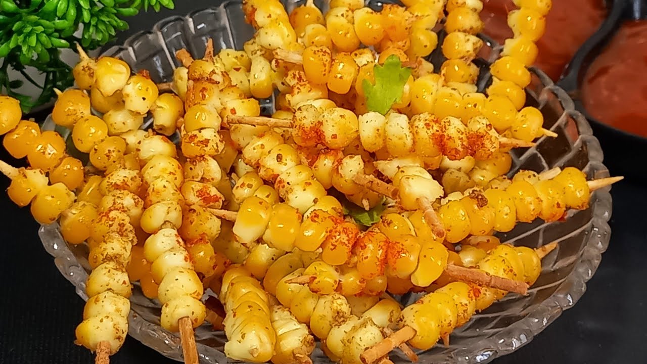 Spicy Corn Sticks | Street Style Masala Sweet Corn Recipe | Easy Snacks ...