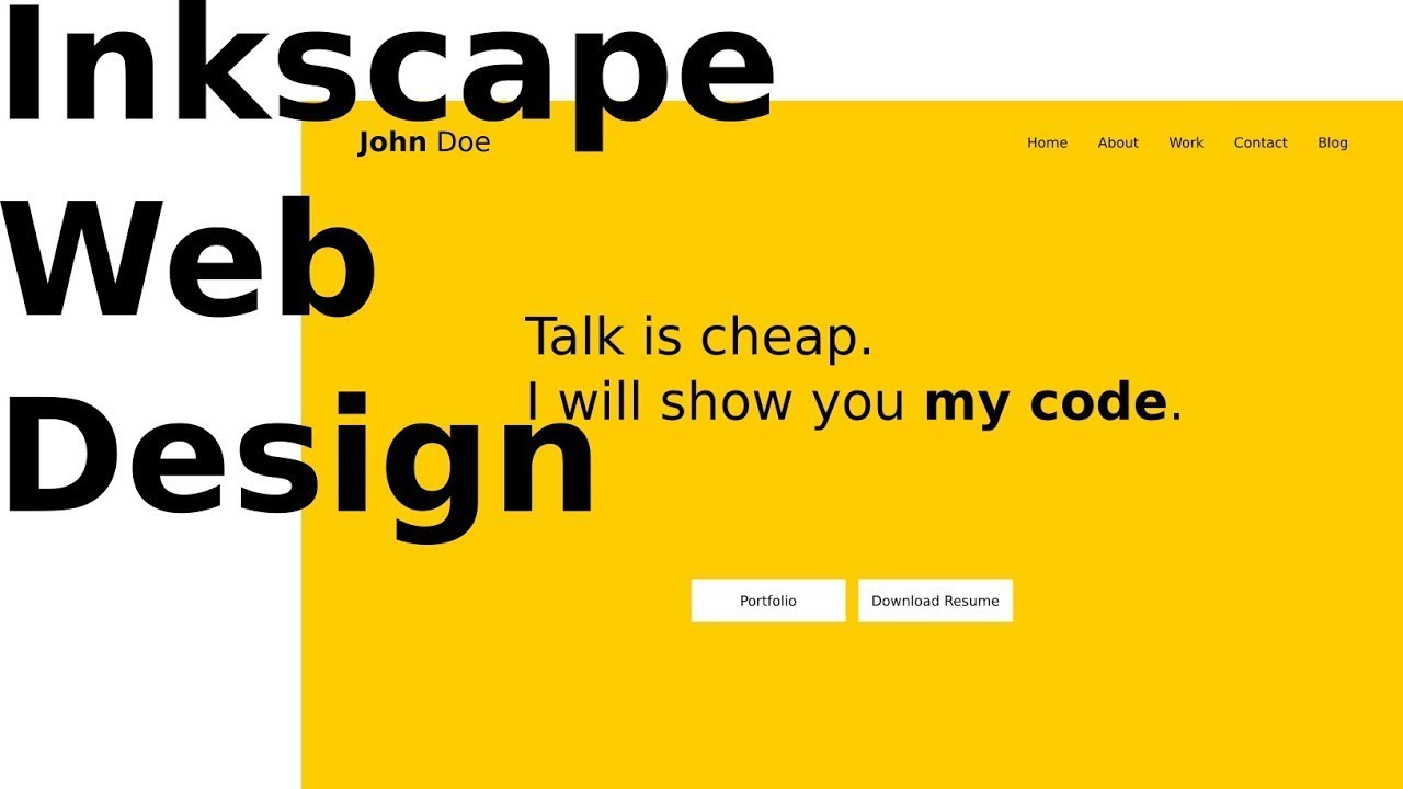 Simple Website Design with Inkscape 2018 - YouTube