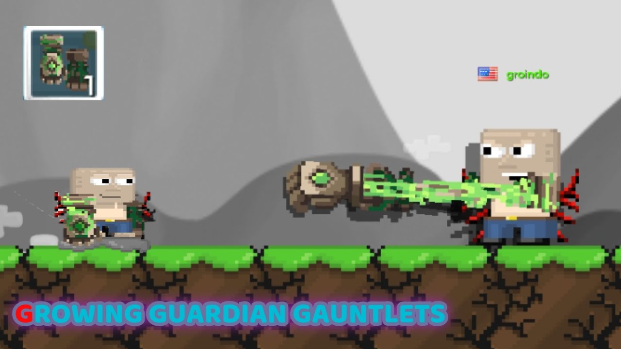 GROWING GUARDIAN GAUNTLET GROWTOPIA - YouTube