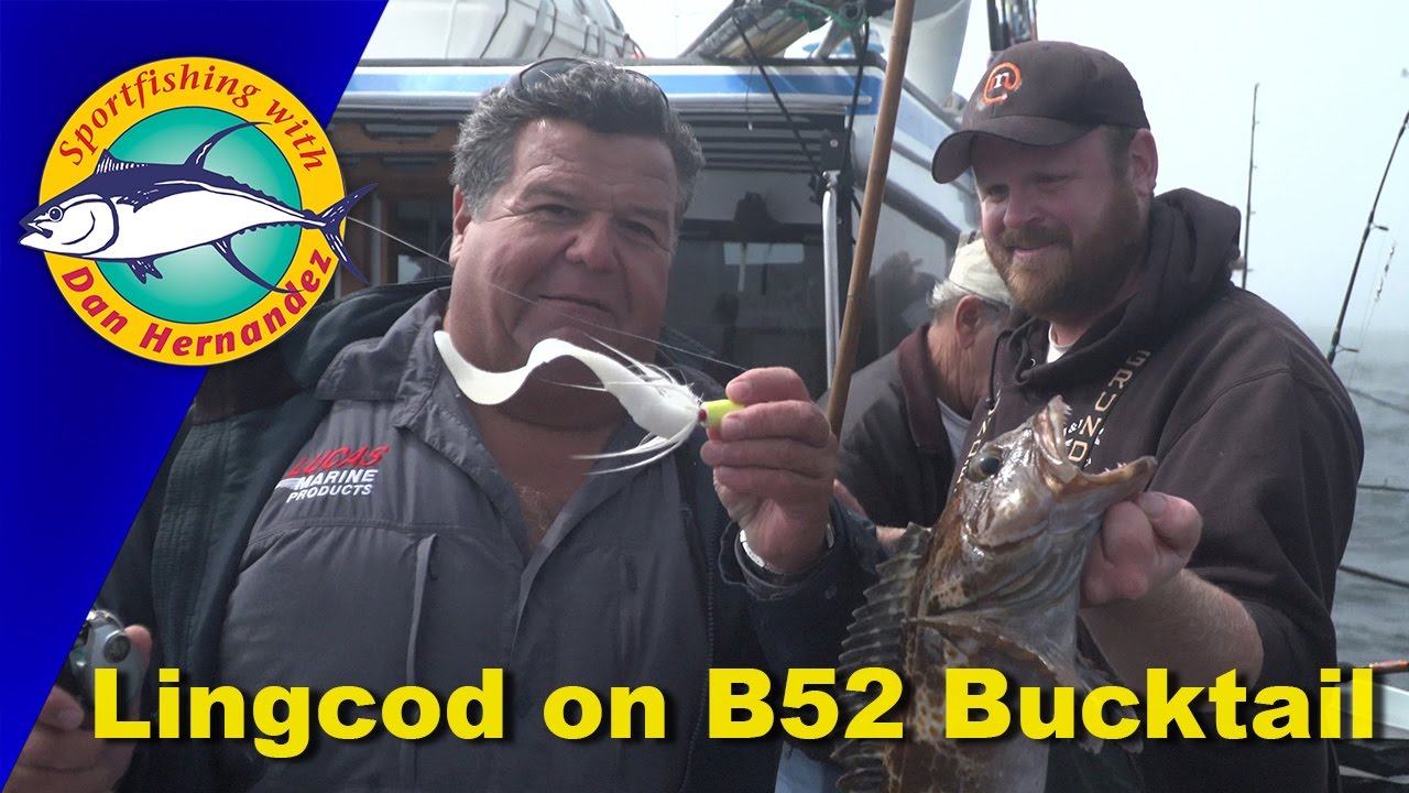 Lingcod on Large B52 Bucktail Jig | SPORT FISHING - YouTube