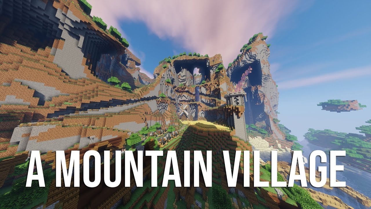 Minecraft Timelapse - A Mountain Village - YouTube