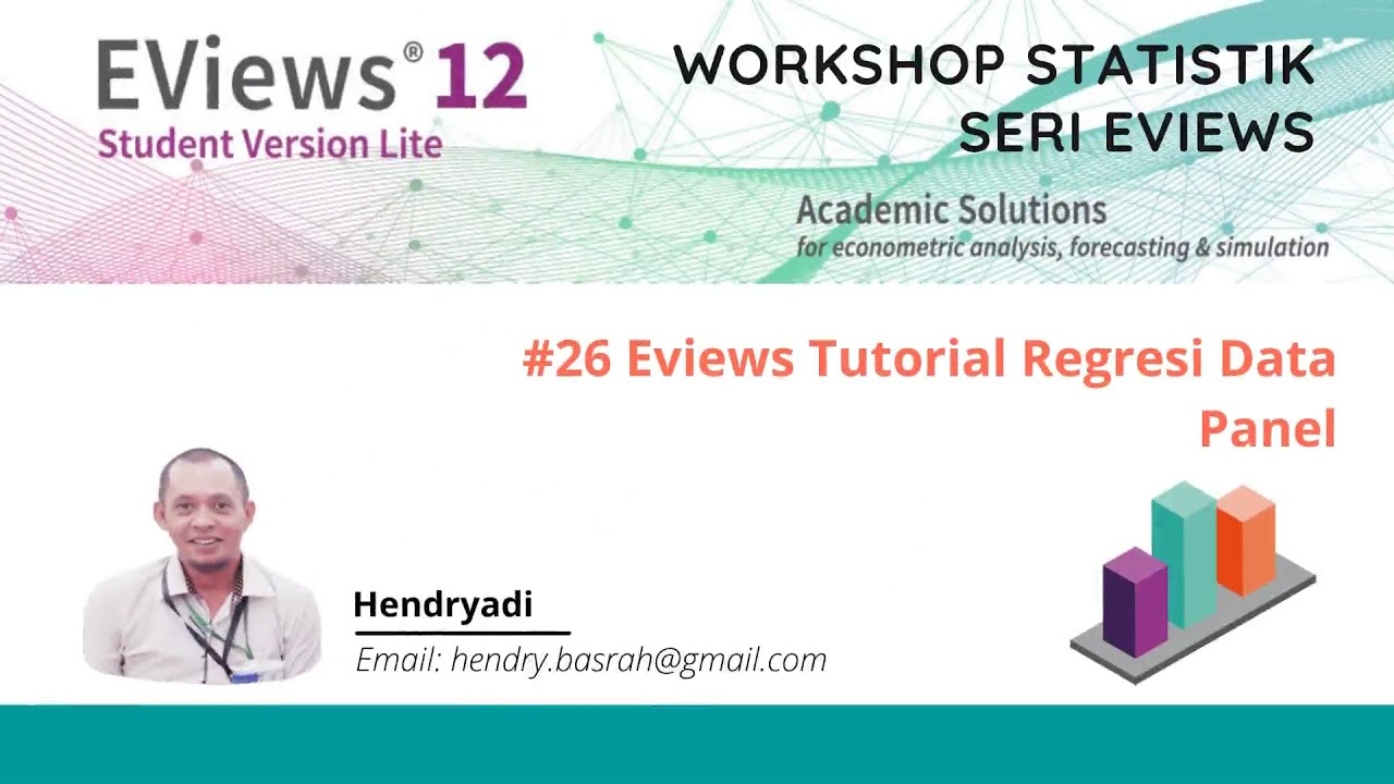 V26 Tutorial EViews Regresi Data Panel Part 2 - YouTube