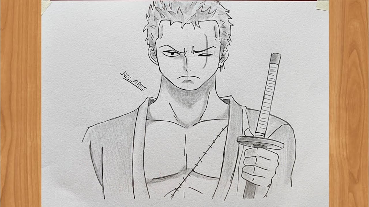 Learn How to Draw Roronoa Zoro from One Piece | Step-by-Step Tutorial ...