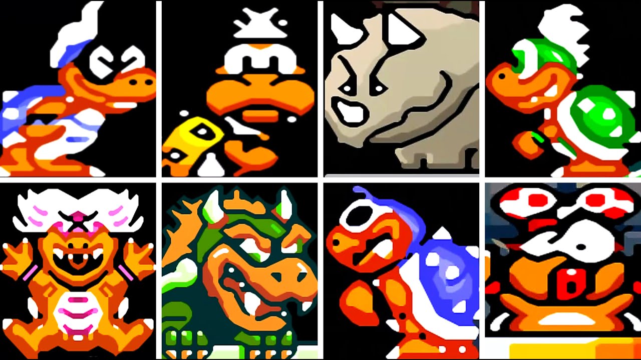 Super Mario World - All Bosses / All Boss Fights (No Damage) | 4K 60FPS ...