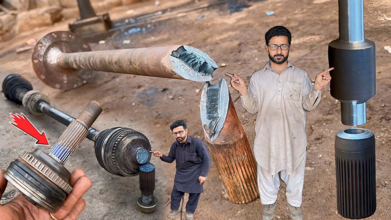 How to Truck wheel broken rear axle repair a amazing idea | Toyota ...