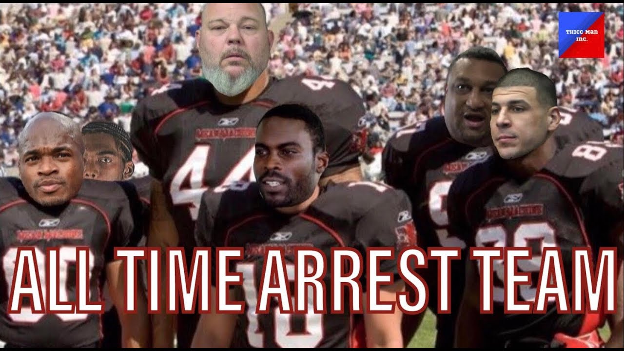The NFL All Time Arrest Team - YouTube
