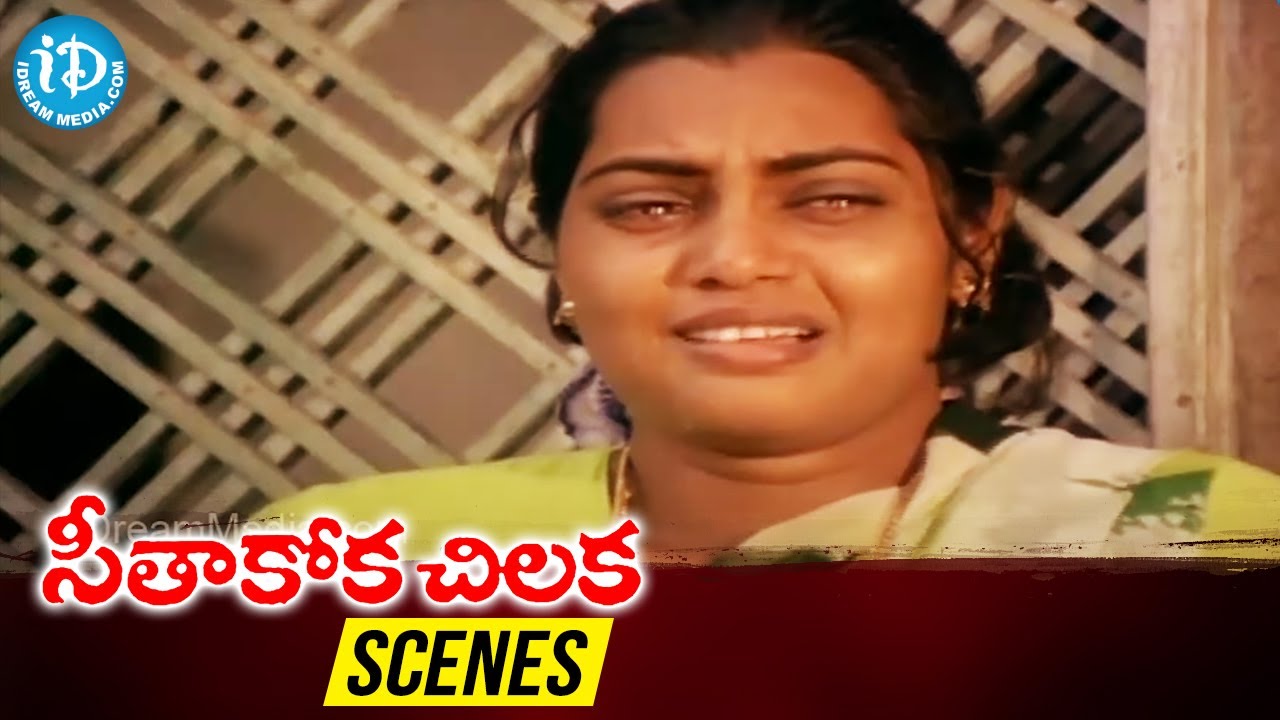 Seethakoka Chilaka Movie Scenes | Silk Smitha gets emotional | Karthik ...