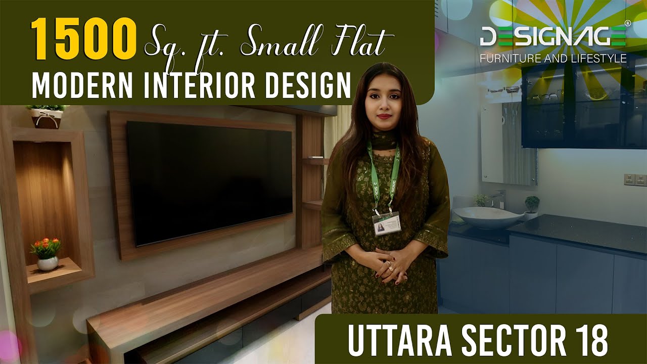 Modern 1500 Sq. Ft. Flat Tour | Stylish Interior Design in Uttara ...