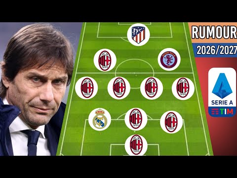AC MILAN 2026/2027 PREDICTED LINEUPS UNDER ANTONIO CONTE💥AC MILAN TRANSFER RUMOUR 2026