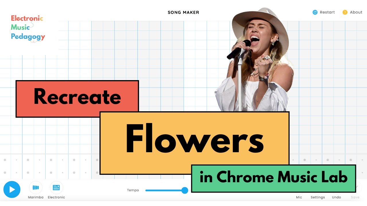 Recreate Flowers by Miley Cyrus in Chrome Music Lab Song Maker - YouTube
