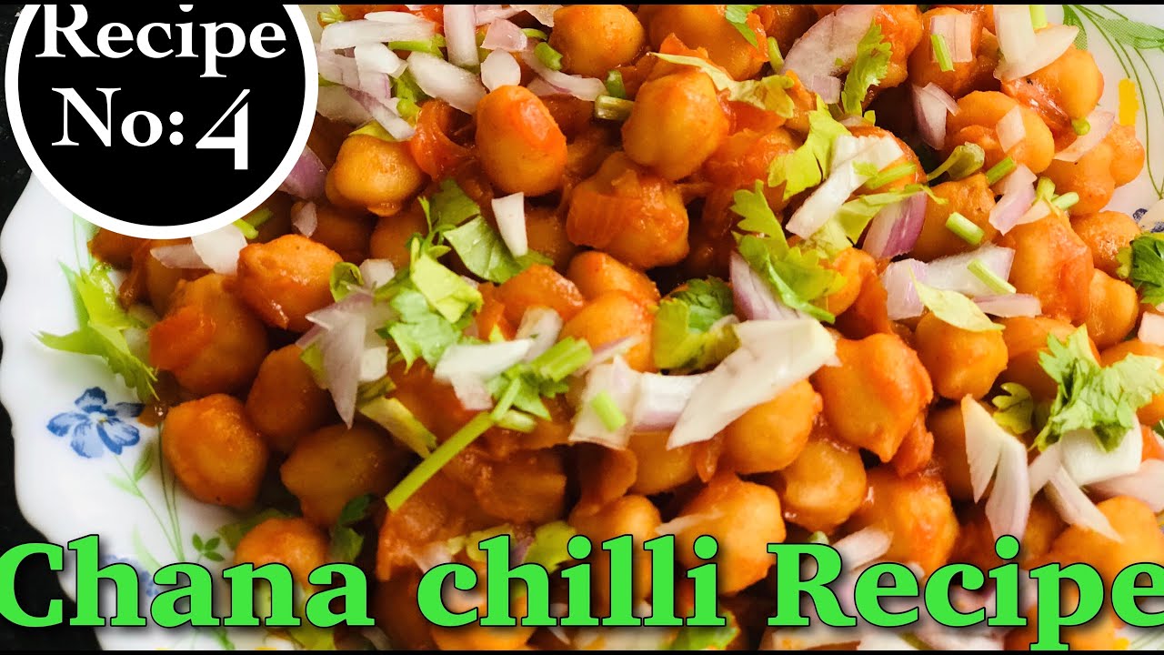 Chilli chana recipe||how to make chickpeas salad||easy and Tasty recipe ...