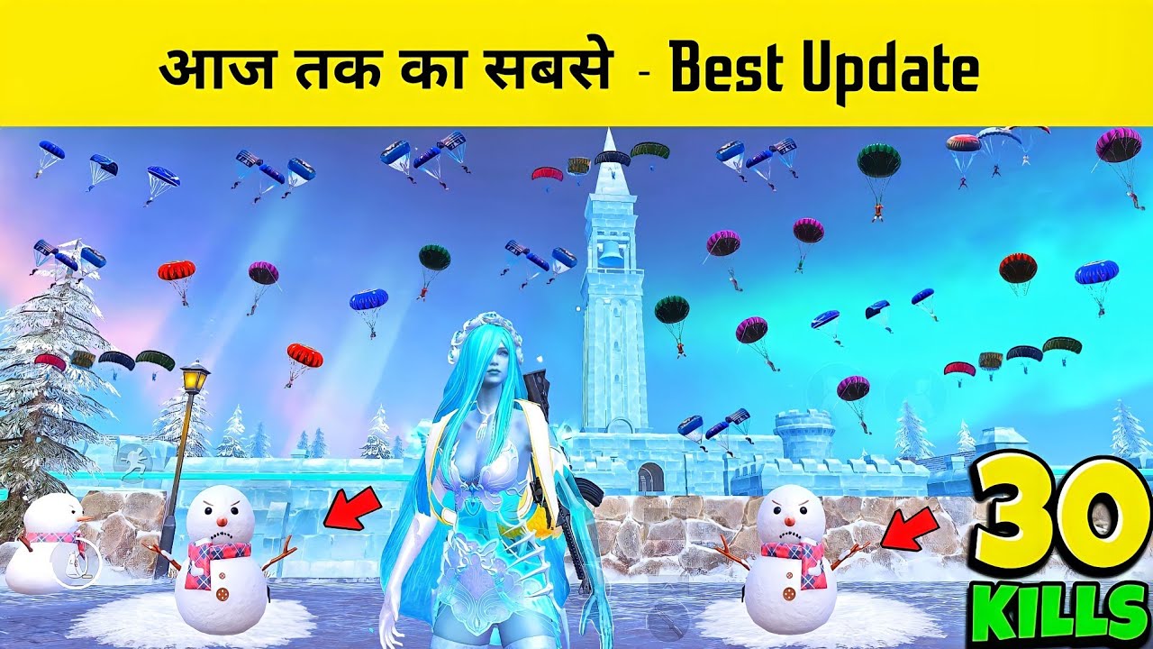 My First Match in *NEW* Frozen Kingdom 2.9 Update in BGMI 🔥 New Winter ...
