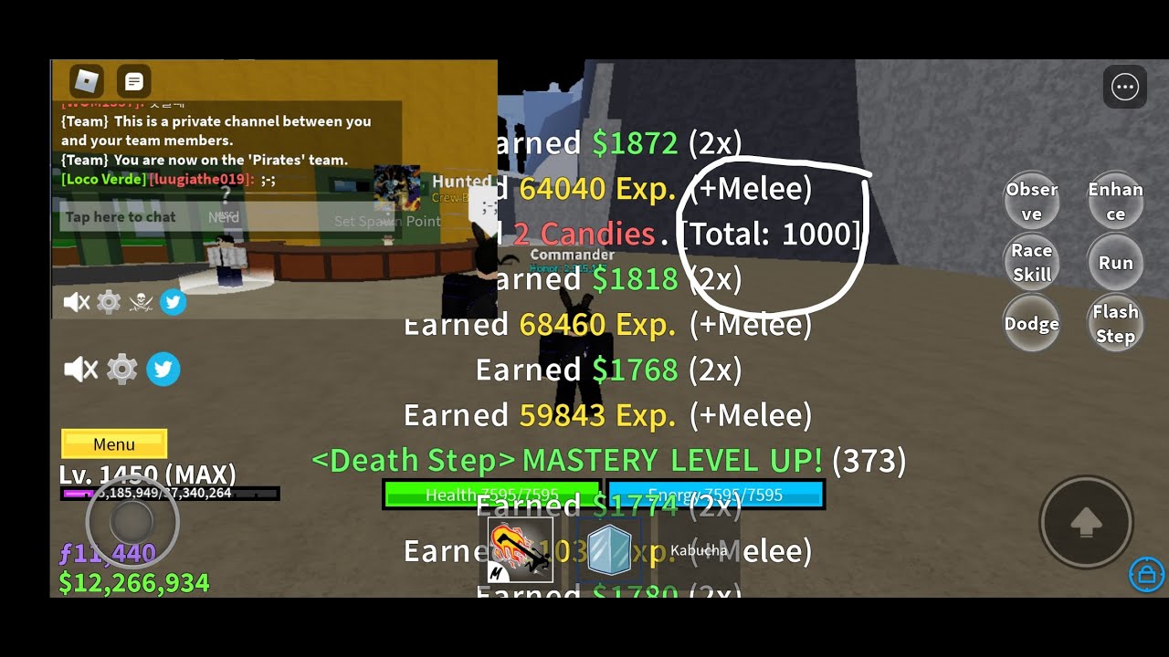 Roblox| 1000 candy Loco Verde Blox Fruits - YouTube