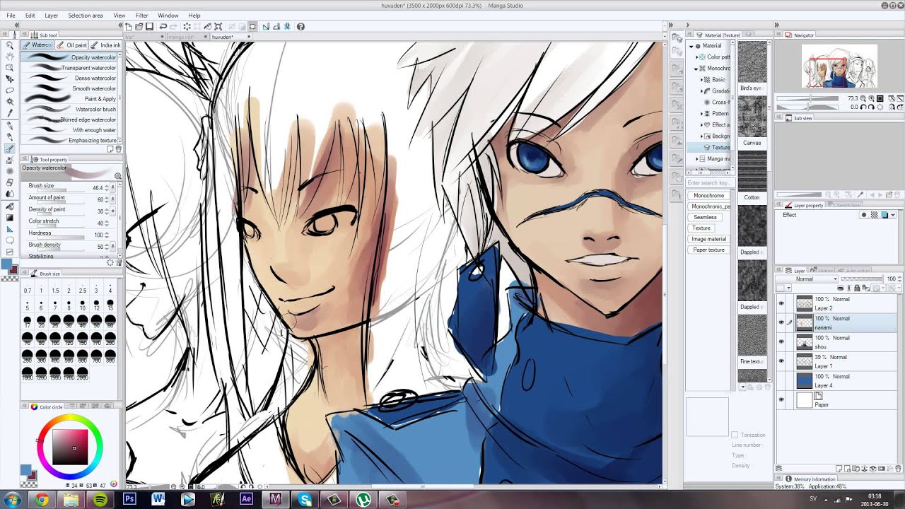[Don´t Blink] Manga speed paint #1 {part1} - YouTube