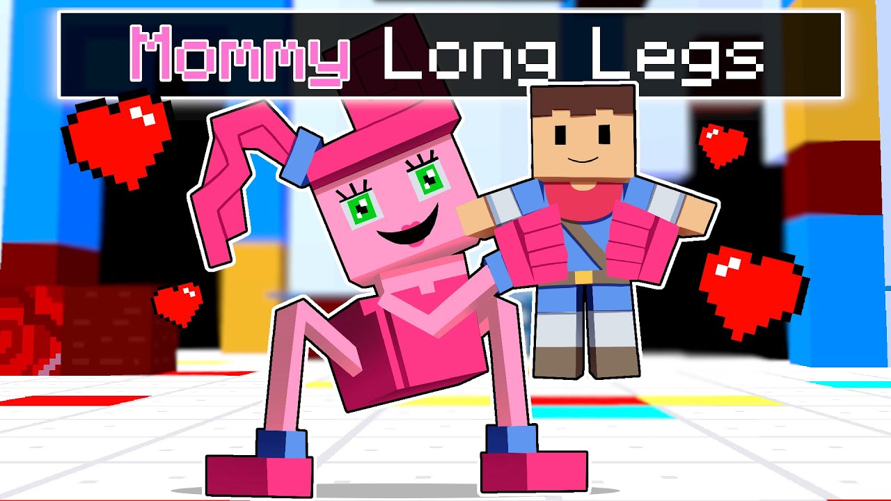 Adopted By MOMMY LONG LEGS In Minecraft! - YouTube