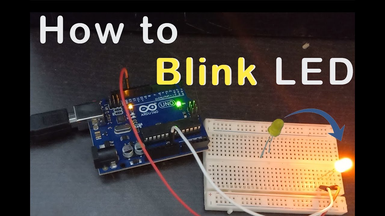 How to blink a led with arduino uno - YouTube