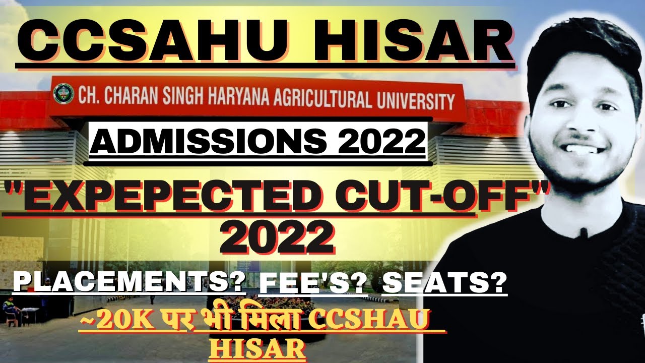 ICAR 2022||Official Closing Rank Of CCSHAU for BSC Ag in All Categories ...