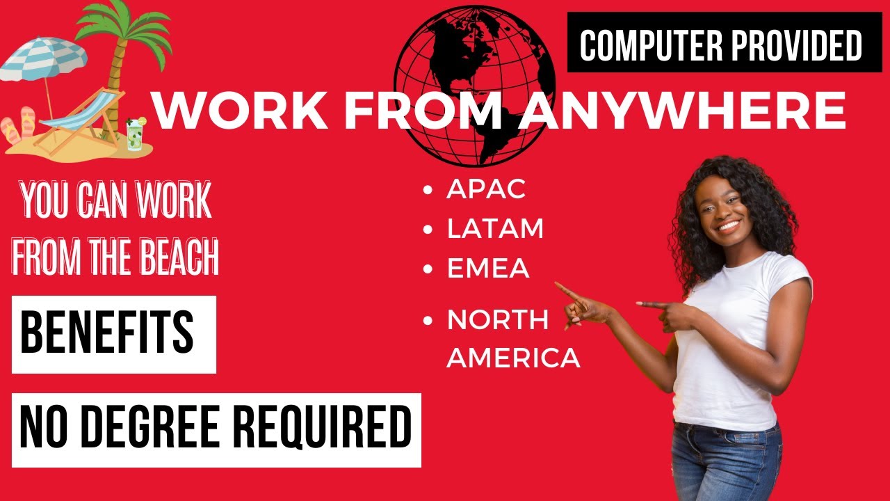 Work From Anywhere! Even the Beach | Computer Provided | No Degree ...