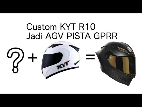 Step Custom KYT R10 jadi AGV PISTA GPRR #1 - YouTube