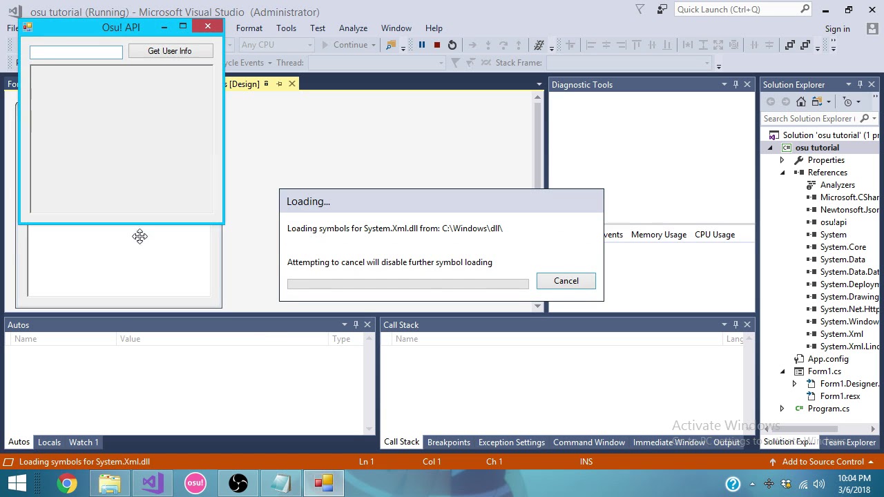 me coding with the osu api - YouTube