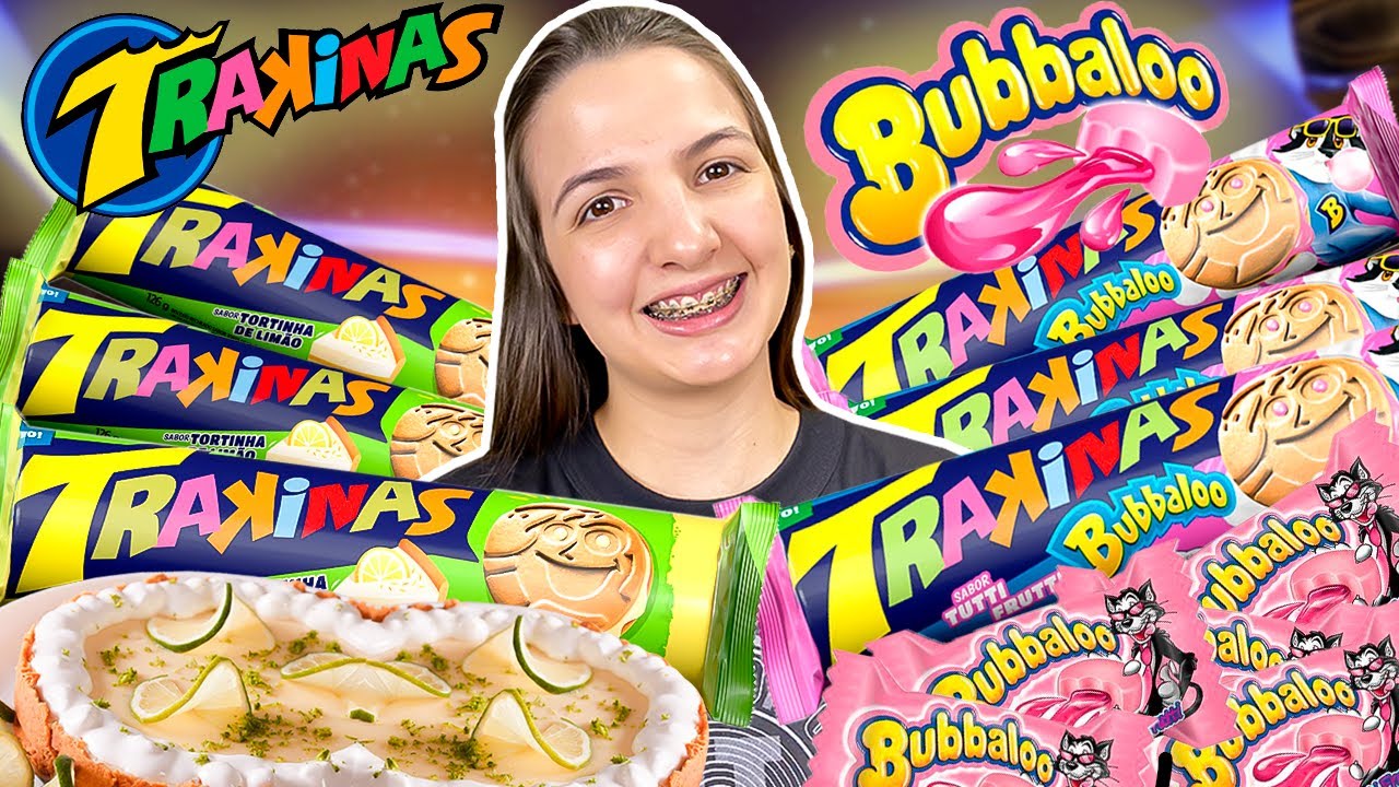 NOVAS BOLACHAS TRAKINAS - RECHEIO DE BUBBALOO TUTTI FRUTTI E TORTA DE ...