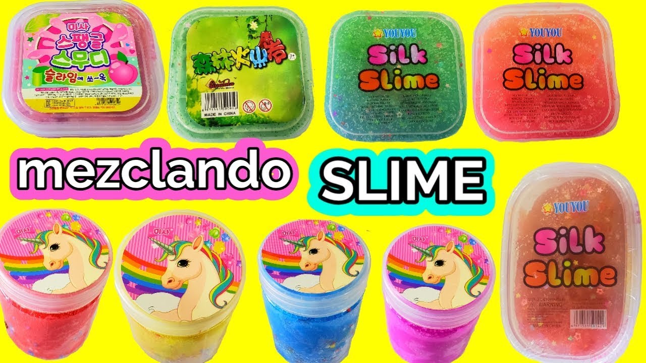 Mezclando Claude Slime con Silk slime - YouTube