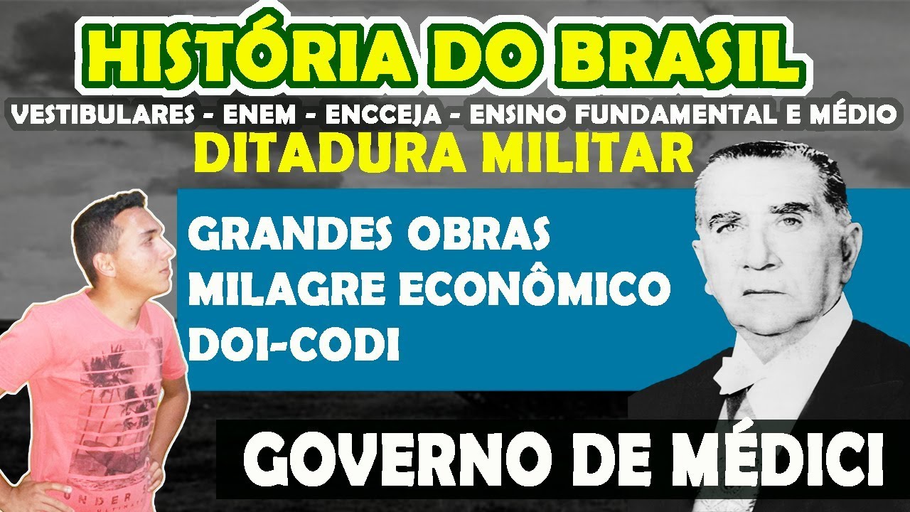 História do Brasil - Ditadura Militar (1964-1985) - Aula 4 - Governo de ...